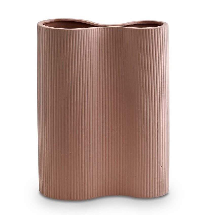 Marmoset Found Ribbed Infinity Vase Ochre in Large or Small – Ollie's ...