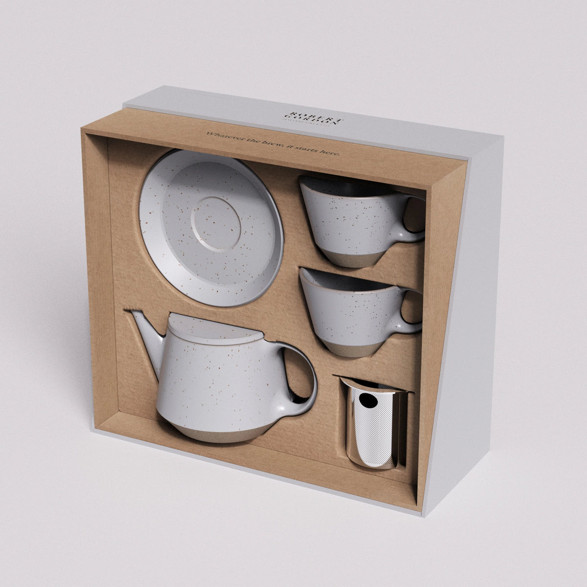 Ritual Matt Grey TEA SET - Robert Gordon Australia – Ollie's Blooms ...